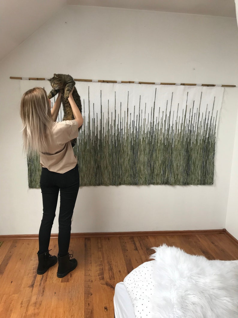 Large Woven Wall Hanging Frame Wall Weaving Bohemian Wall - Etsy