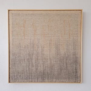 Square Framed Textile Art - Square Wall Hanging - Bedroom Hanging - Art ...