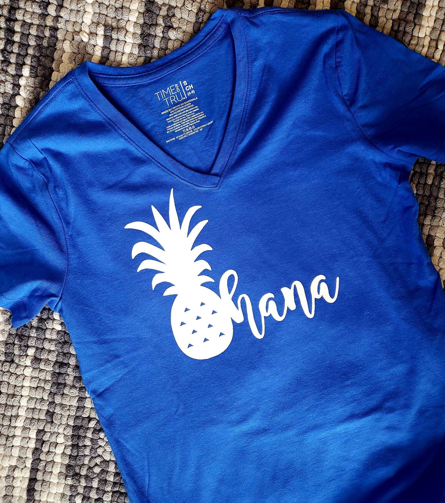 Ohana Means Family Pineapple T-shirt Lilo & Stitch Disney | Etsy
