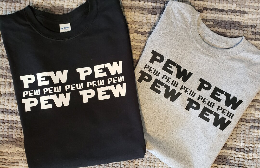 Pew Pew Pew Tshirt - Star Wars Disney Inspired - Etsy