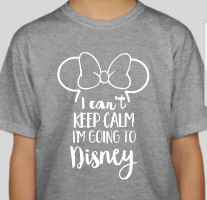 I Can't Keep Calm I'm Going to Disney MINNIE Mouse - Etsy