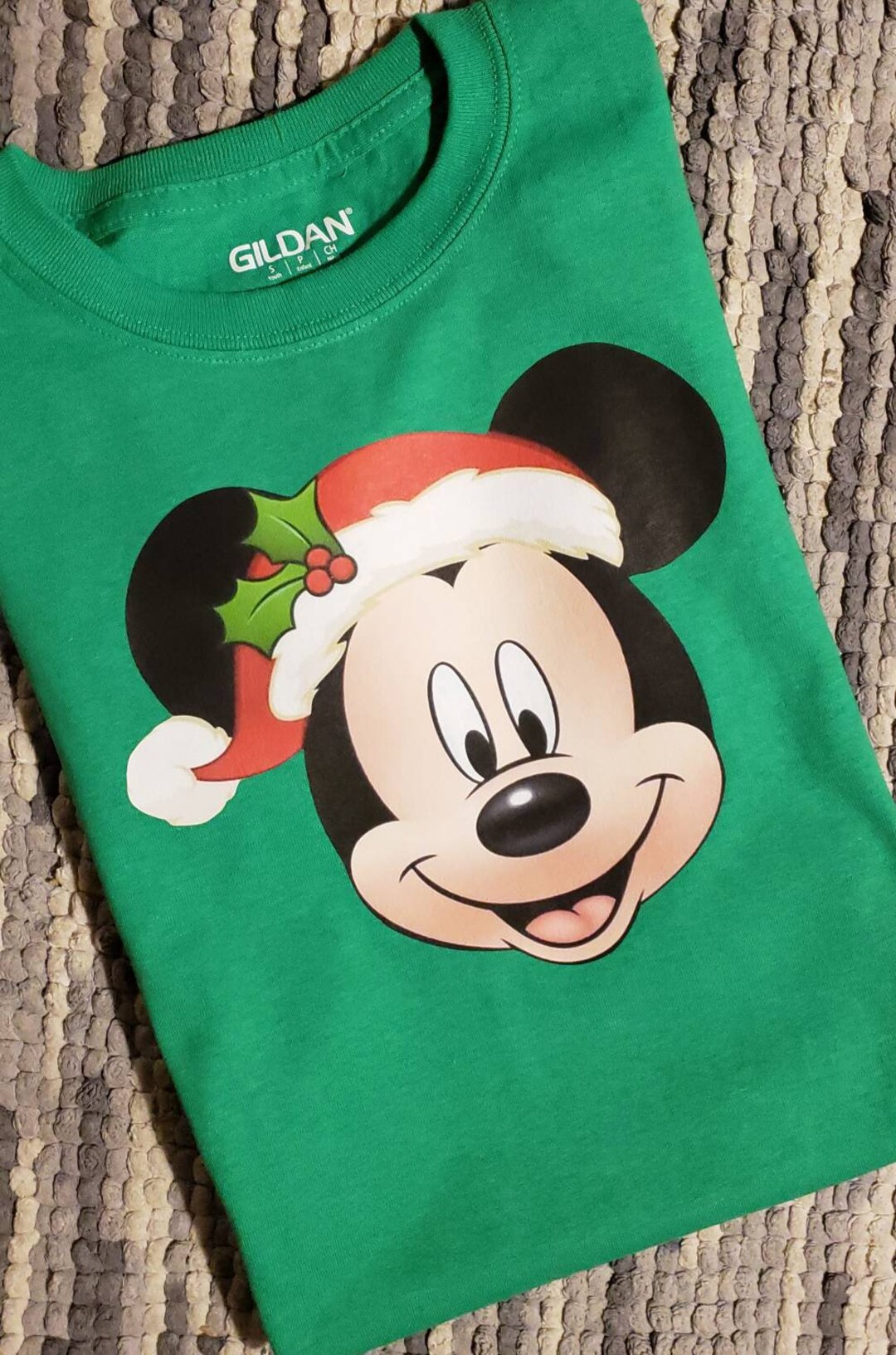 Santa Mickey Christmas T-shirt-free personalization - camiseta de manga ...