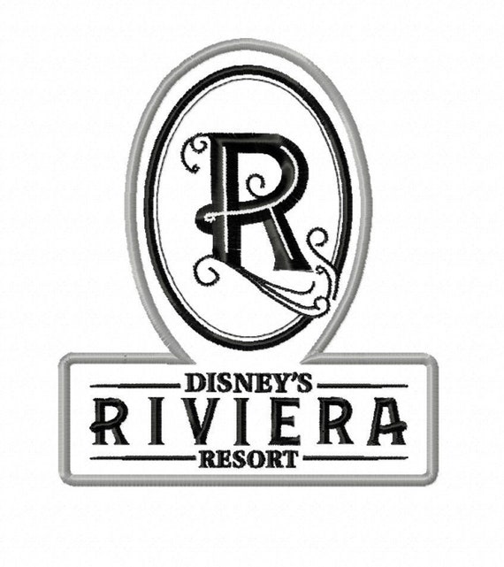 Riviera Resort Logo Embroidery Machine Applique Instant | Etsy