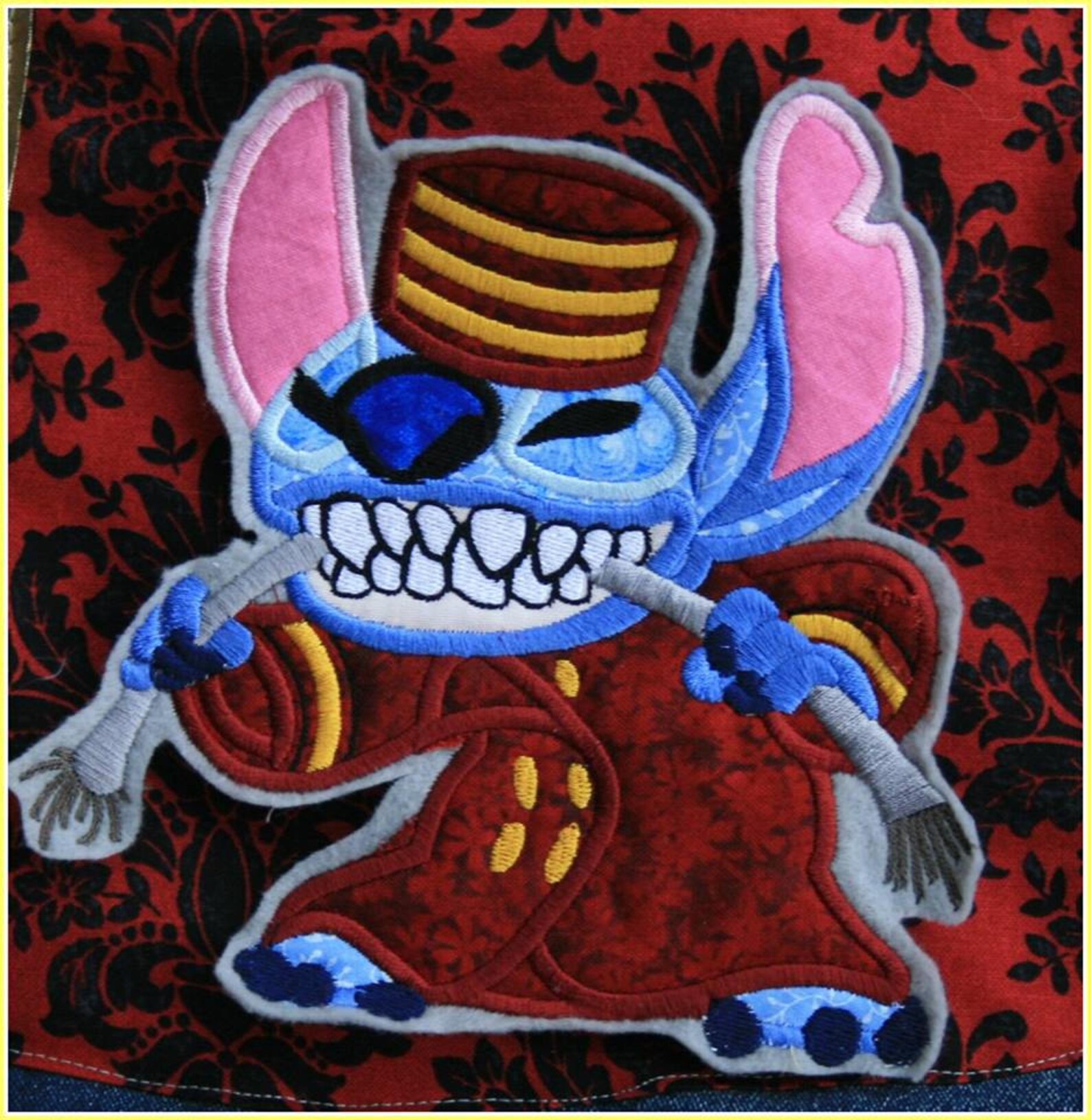 Stitch Tower of Terror 5x7 6x10 Lilo's Alien Embroidery - Etsy