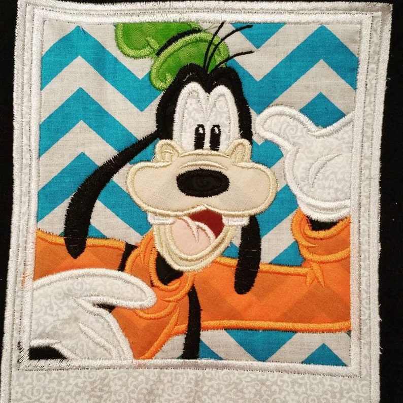 Goofy Selfie Picture Embroidery Machine Applique Instant - Etsy