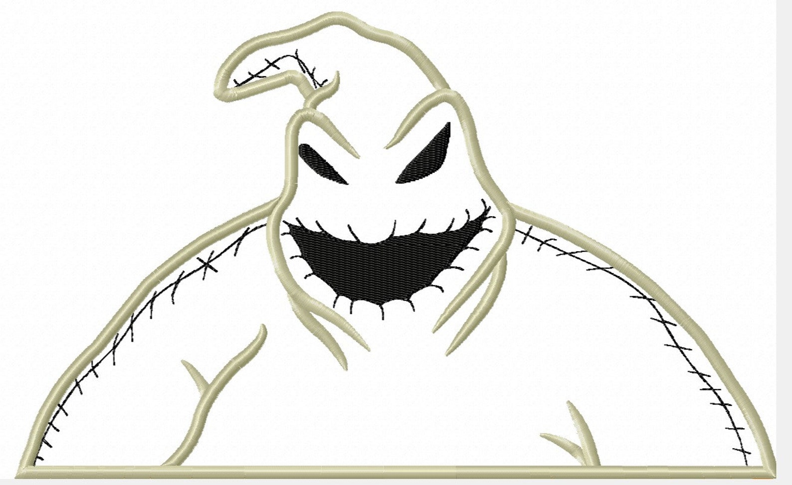Oogie Boogie Embroidery Machine Applique Instant Download | Etsy