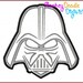 Darth Vader Star Wars Embroidery Machine Applique Instant | Etsy
