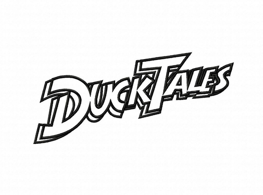 Ducktales Logo 5x7 6x10 Embroidery Machine Applique Instant Download ...