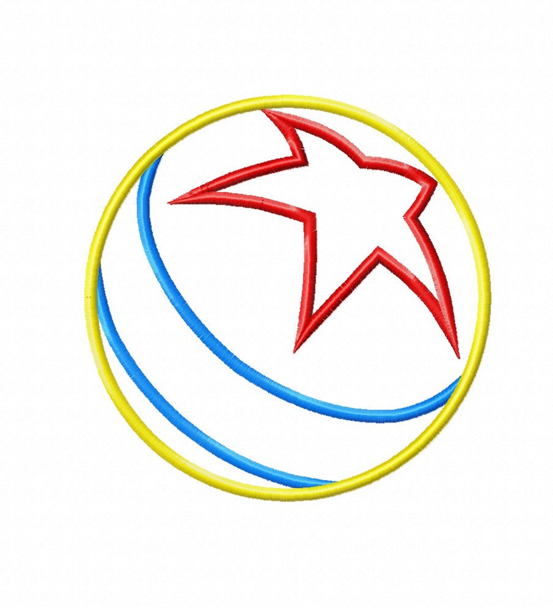 Pixar Ball Logo 4x4 5x7 6x10 - Embroidery Machine Applique - Instant ...