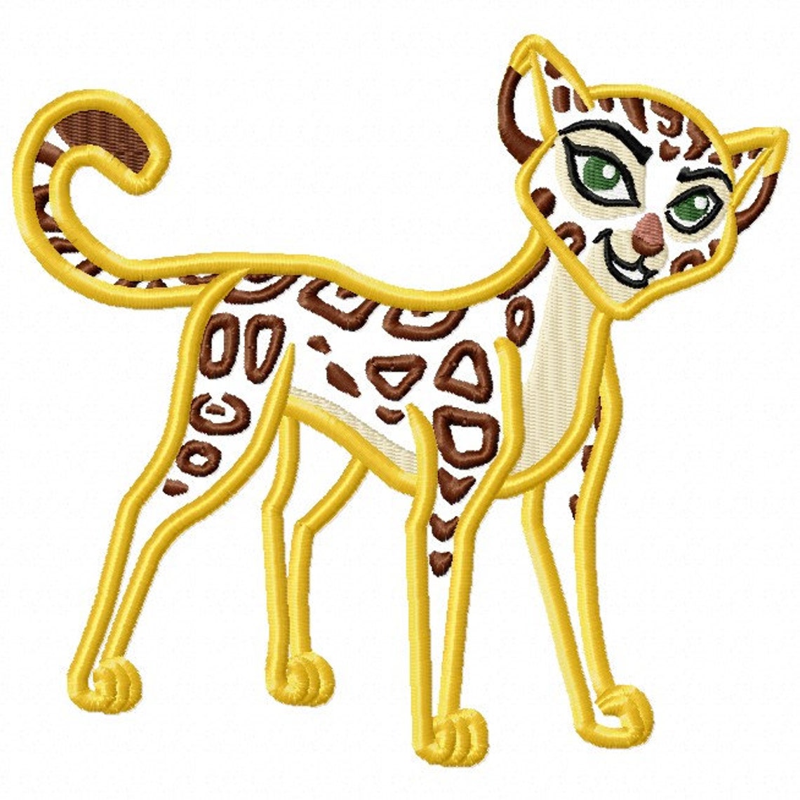 Lion Guard Fuli Embroidery Machine Applique Instant - Etsy