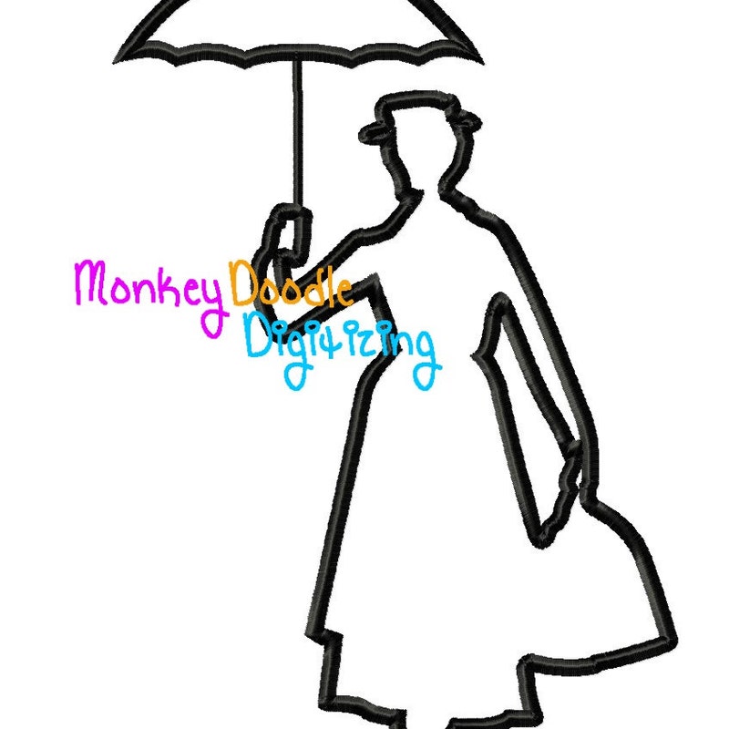 Mary Poppins Silhouette - Etsy