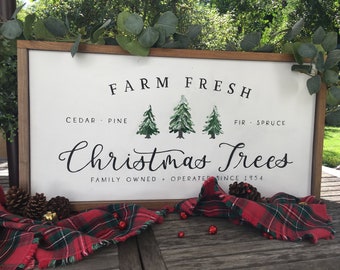 Tree farm sign | Etsy