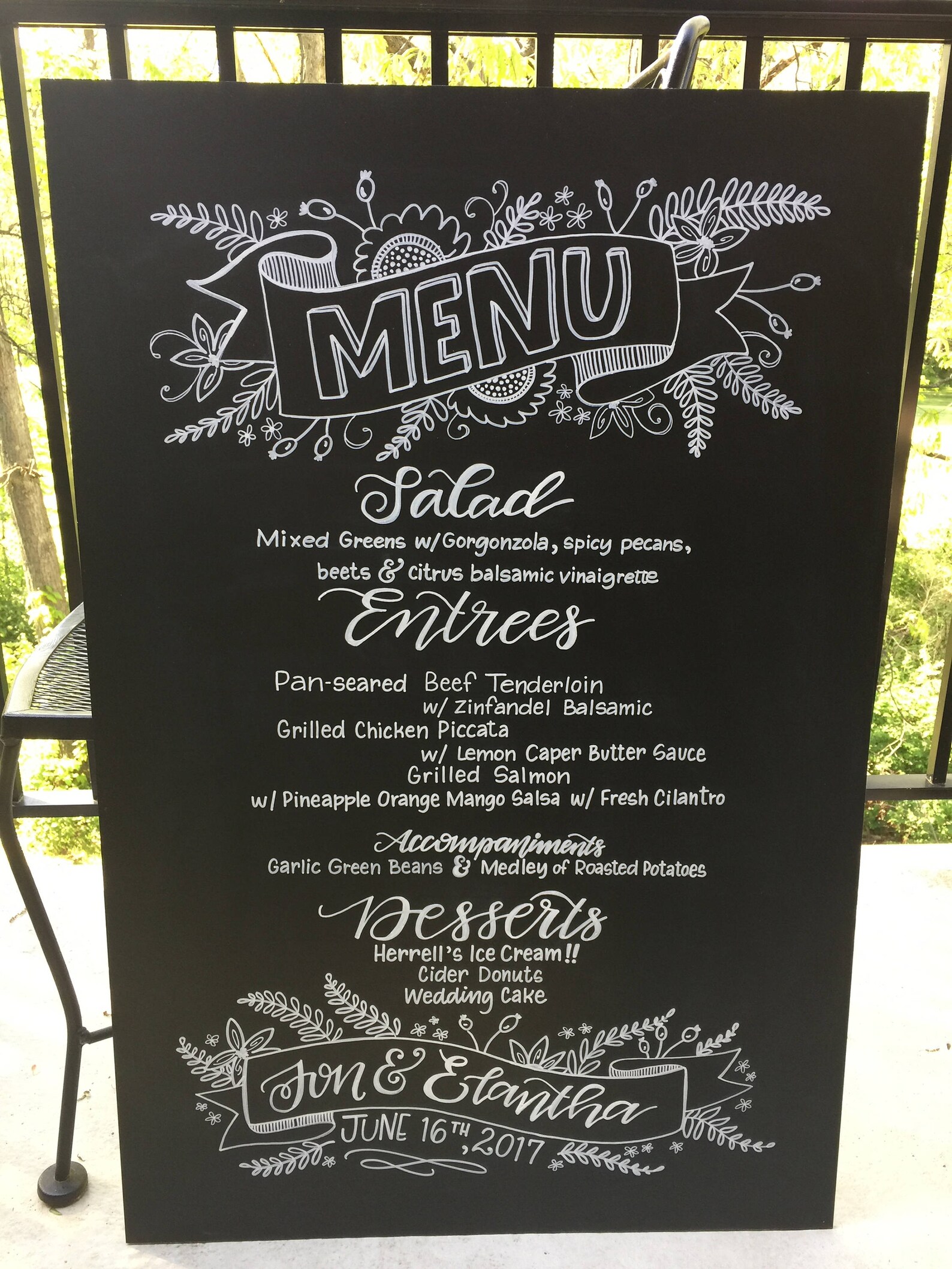 Dinner Menu Chalkboard Wedding Menu Board Dinner Menu For Etsy