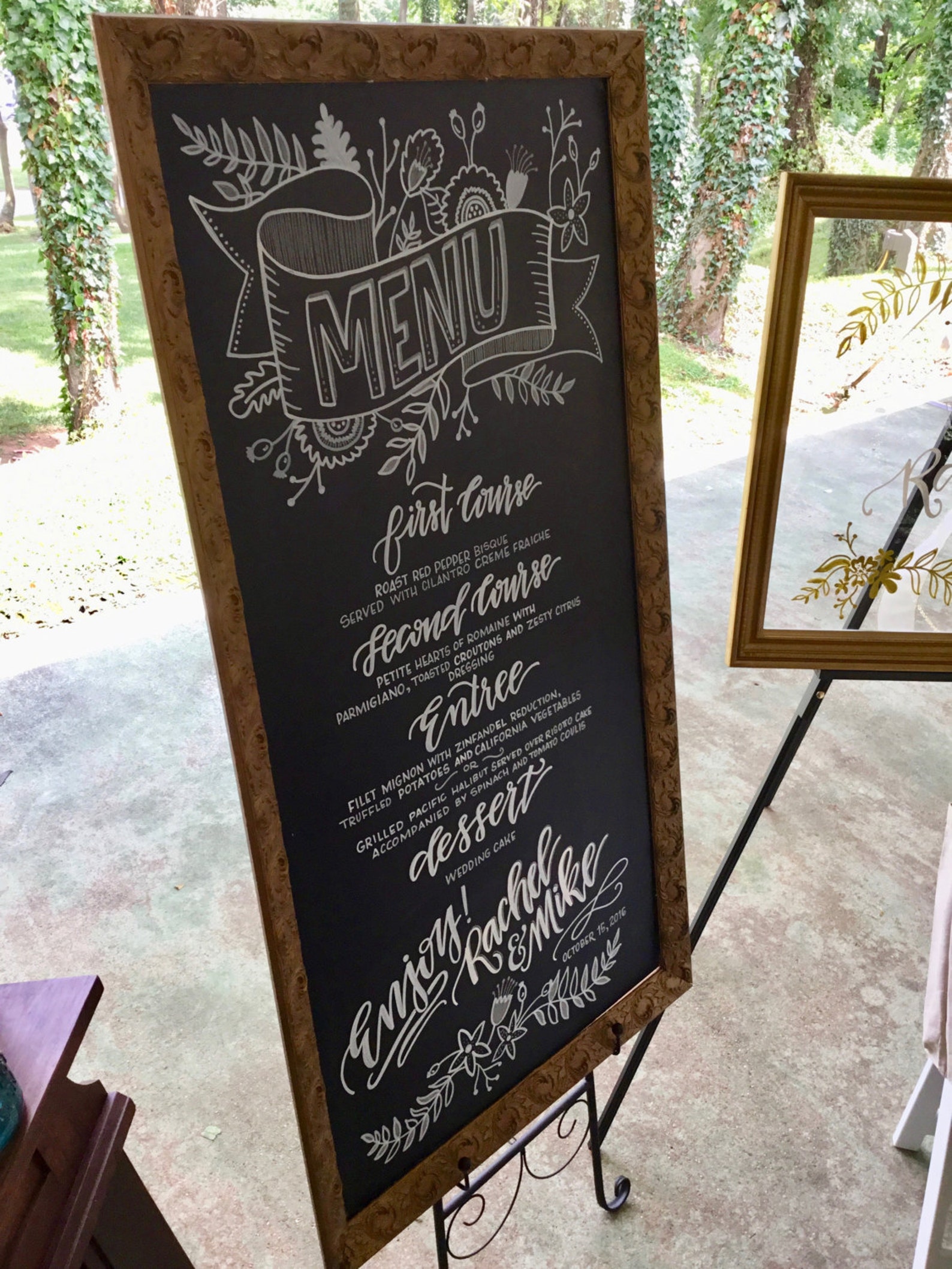Dinner Menu Chalkboard Wedding Menu Board Dinner Menu For Etsy