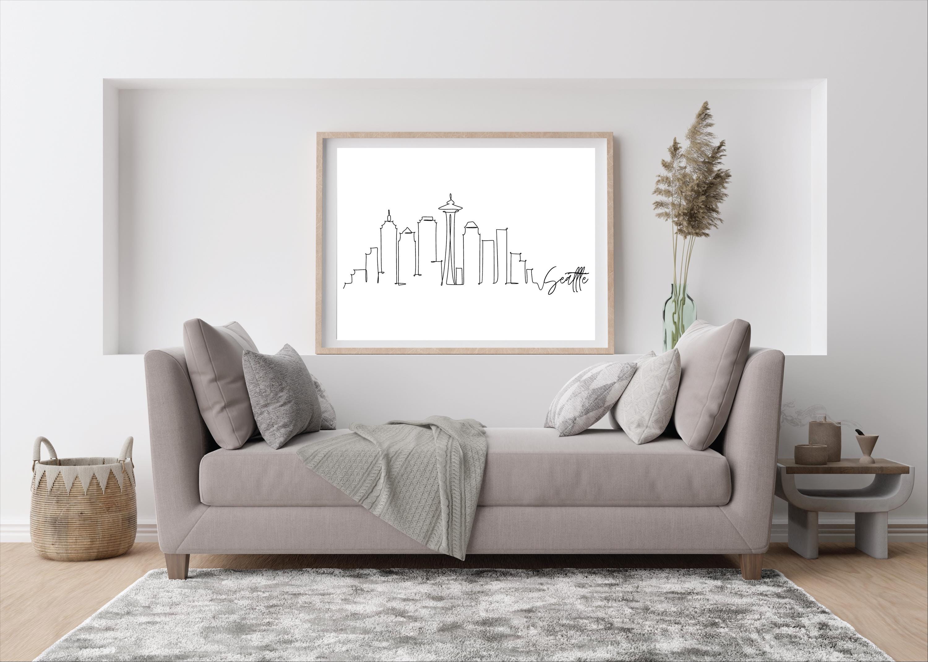 Seattle- Printable Digital File for Posters, Photo Frames. Wall Art ...