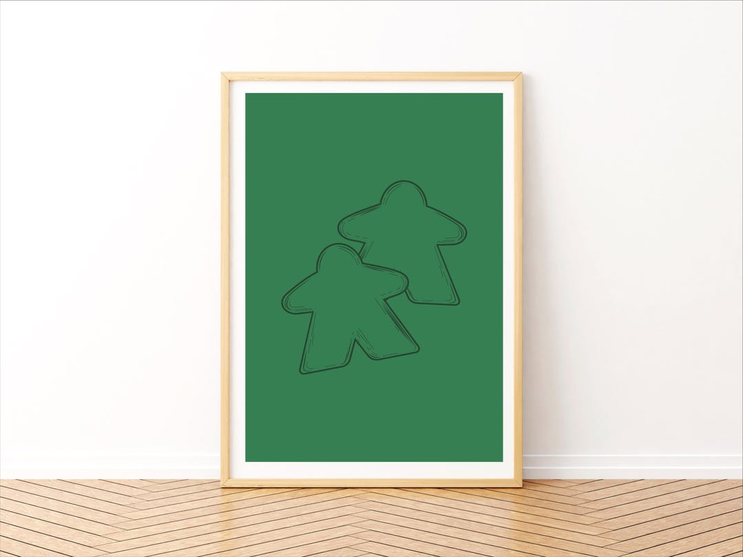 Meeples Art Board Game Decor, Printable Digital File for Posters, Photo ...