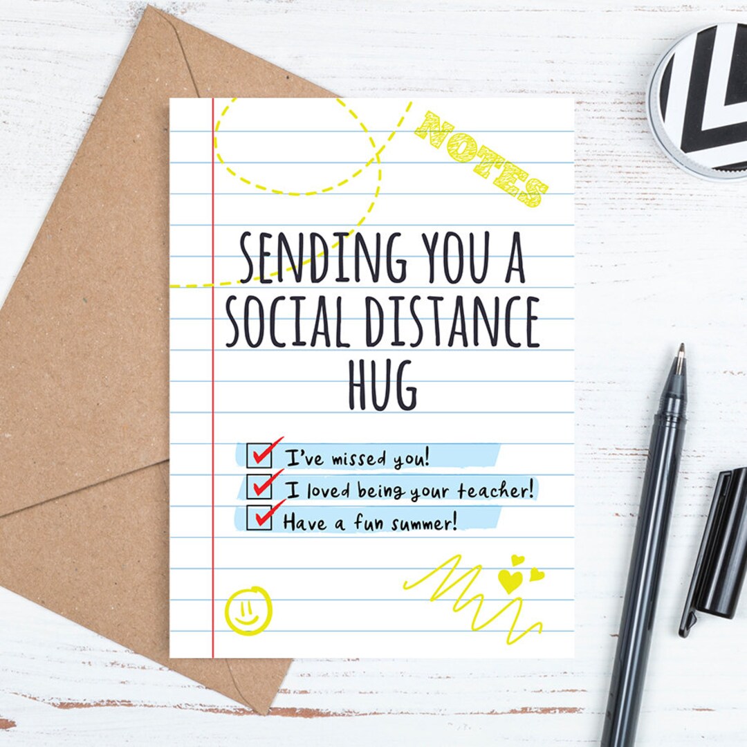 Printable Card, Teacher to Student Card, Teachers Card, 2020 School ...