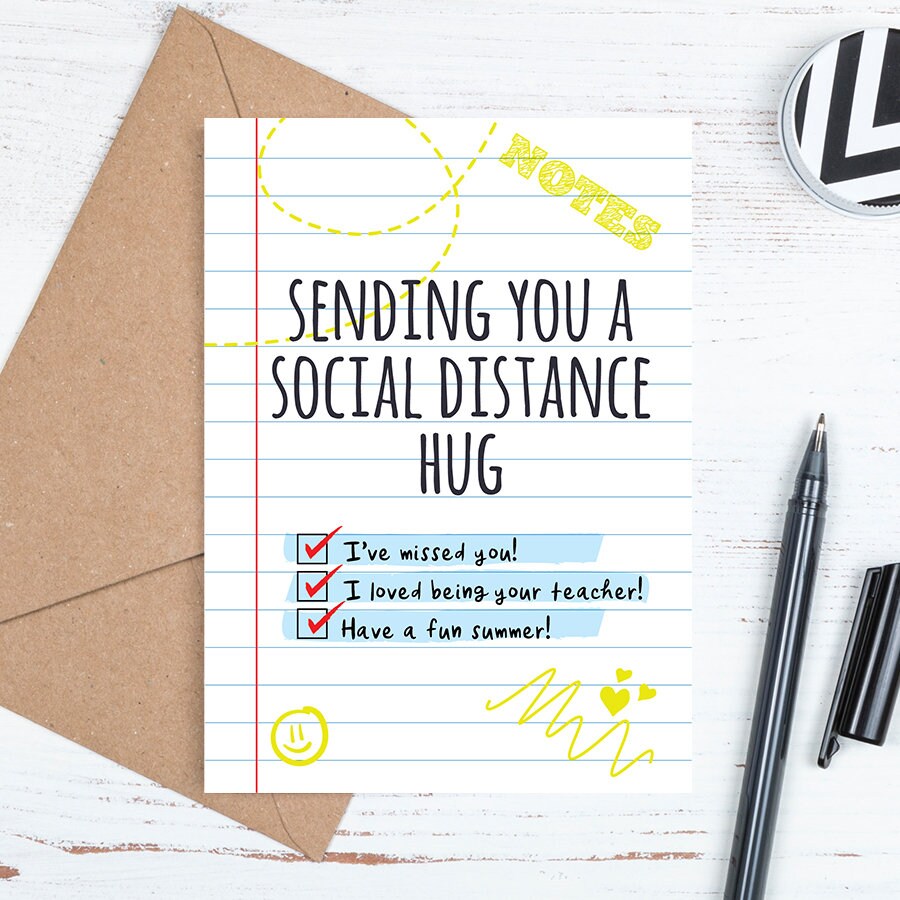 Printable Card, Teacher to Student Card, Teachers Card, 2020 School ...