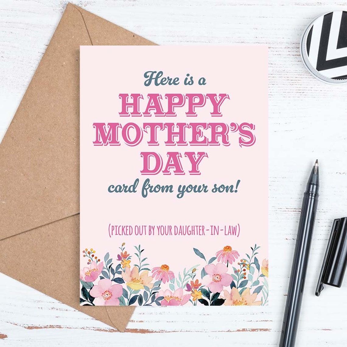 Printable Mother's Day Card, Digital Downloadable Mom's Day Card, Funny ...