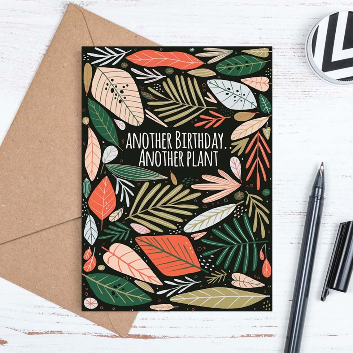 Printable Birthday Card, Plants, Downloadable Happy Birthday Card ...