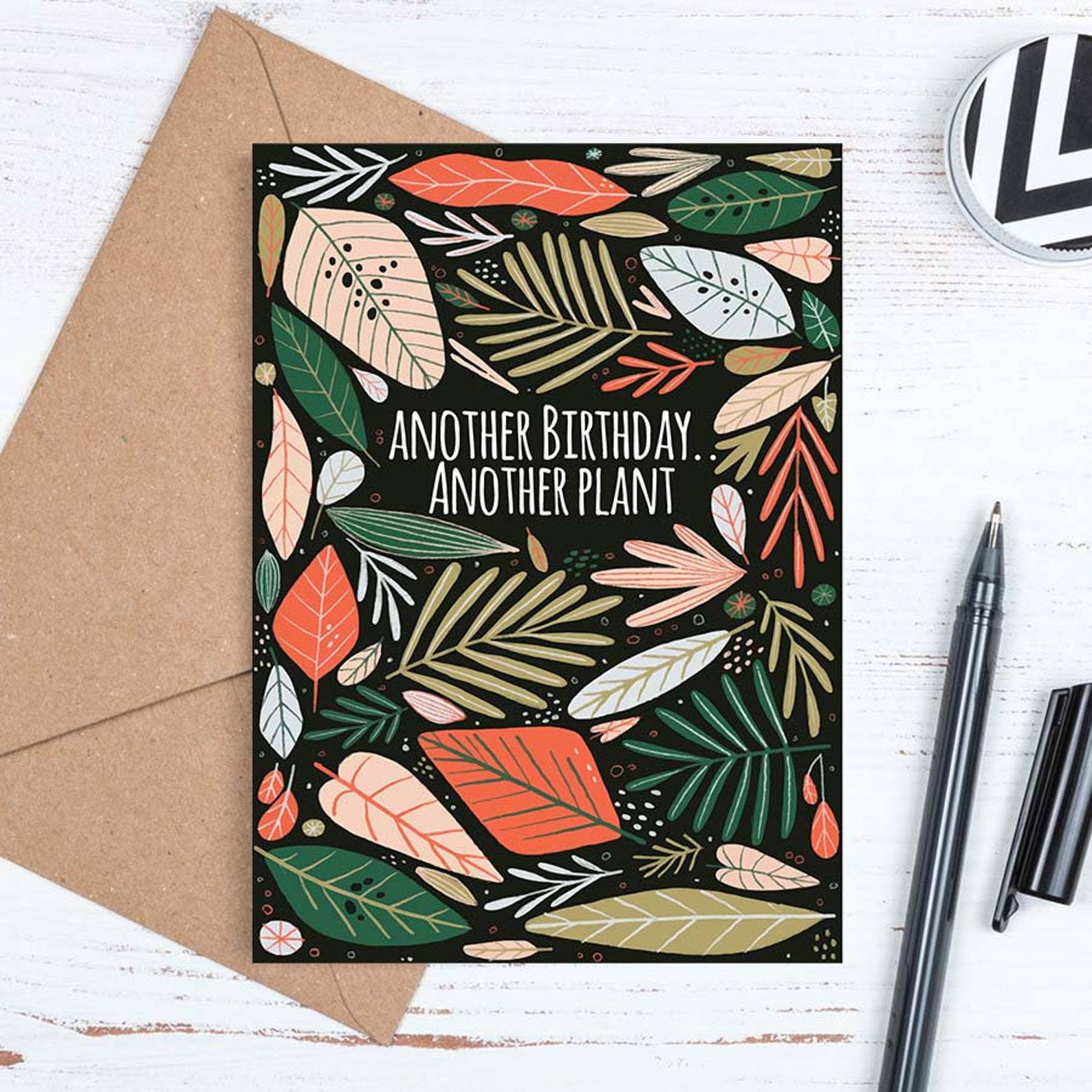 Printable Birthday Card, Plants, Downloadable Happy Birthday Card ...