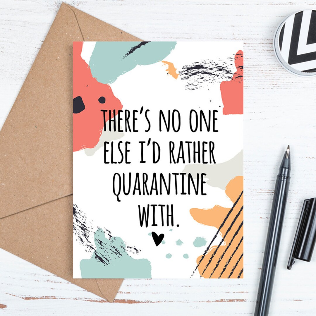 Printable Card Love Card Social Distancing Card Quarantine Card