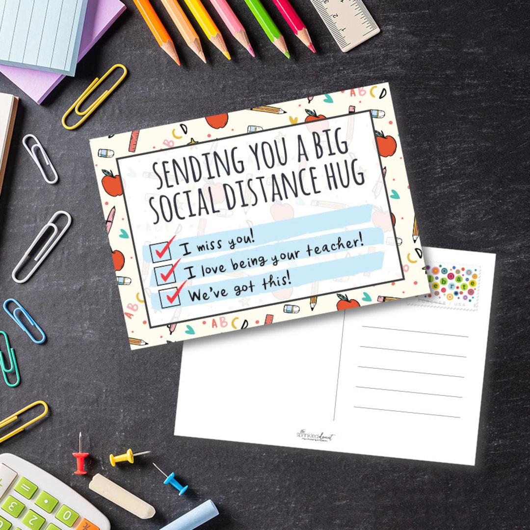 Printable Postcard, Teacher to Student Card, Teachers Card, Student ...