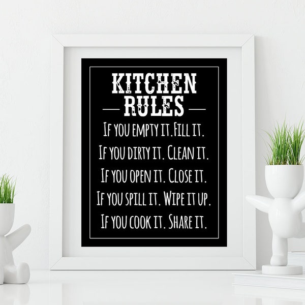 Kitchen Rules - Etsy