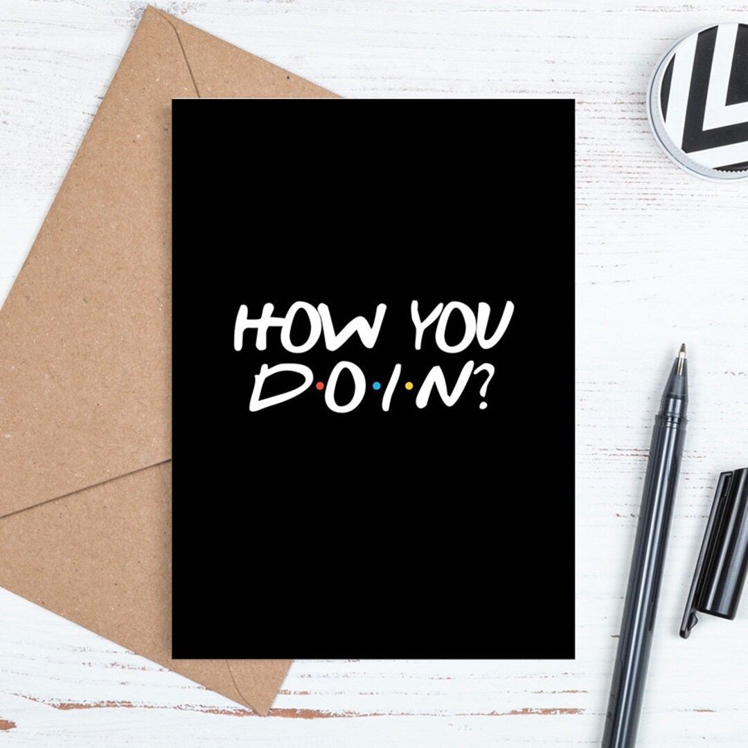 Printable, Friends Card,joey Card, Valentine Card, Birthday Card,how ...