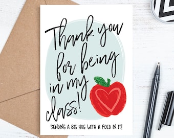 Student Teacher Card - Etsy