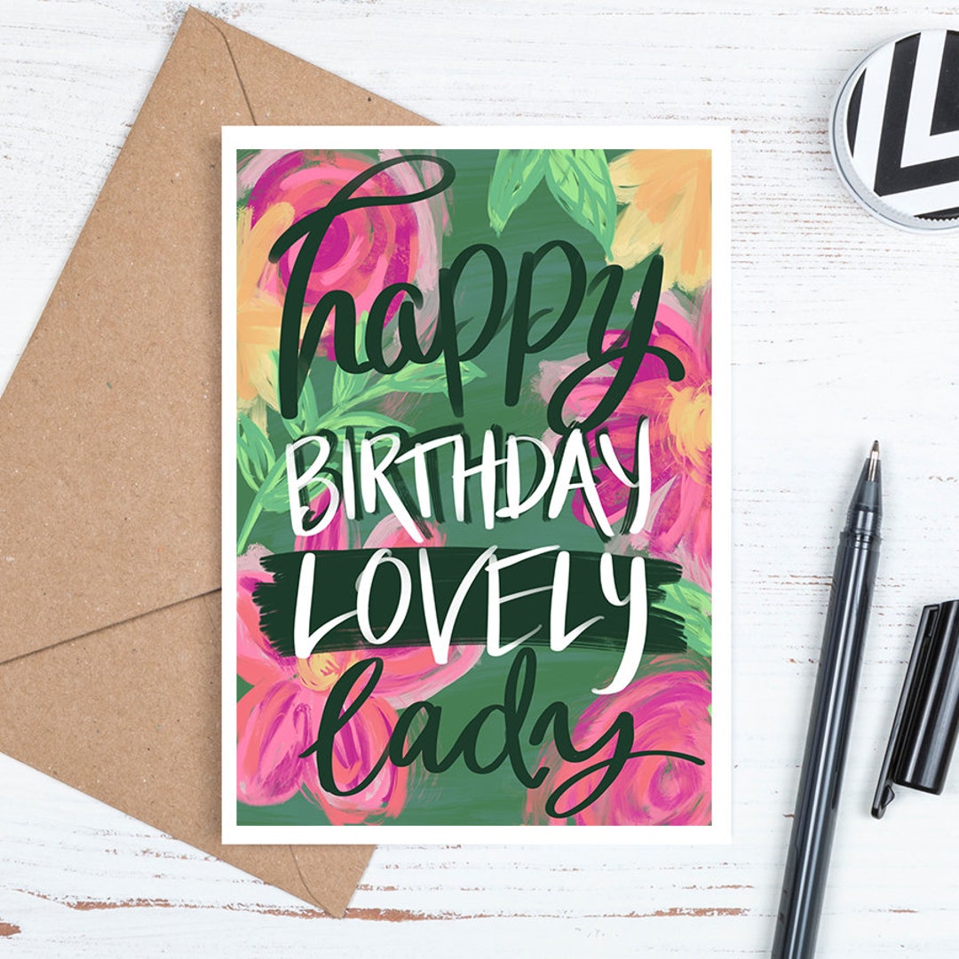 Printable Happy Birthday Card, Digital Downloadable Card, Happy ...