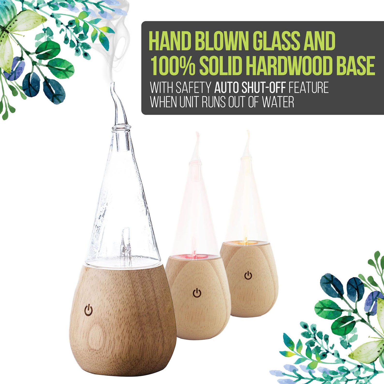 Nebulizing Pure Essential Oil Diffuser With Changing LED Light | Hand ...