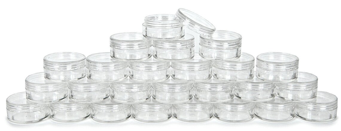 25 New High Quality Empty Clear 10 Gram Plastic Pot Jars - Etsy