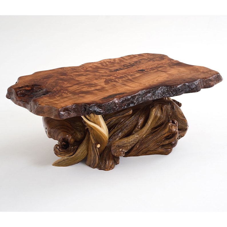 Ornate Rustic Redwood & Juniper Root Cofee Table - Etsy