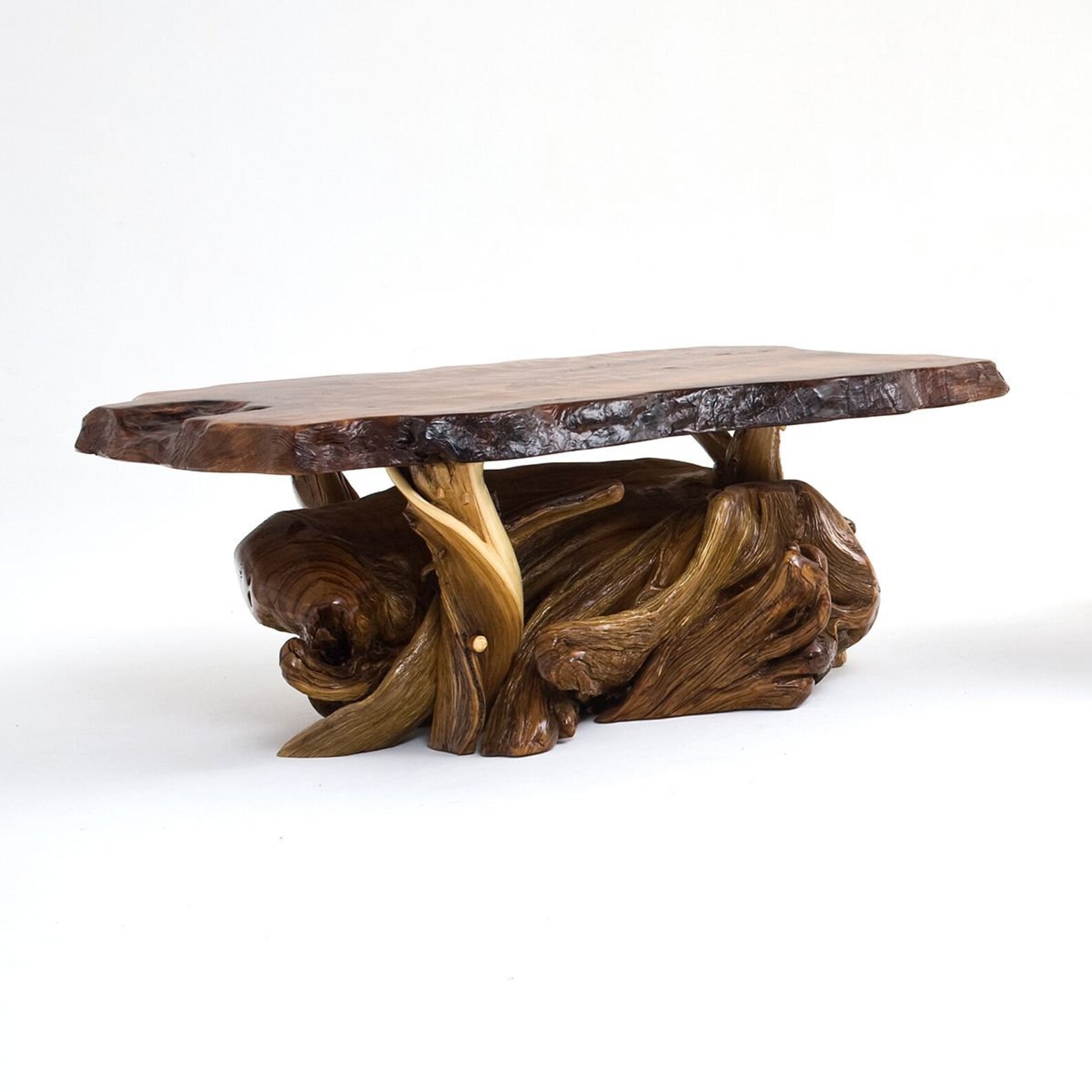 Ornate Rustic Redwood & Juniper Root Cofee Table - Etsy