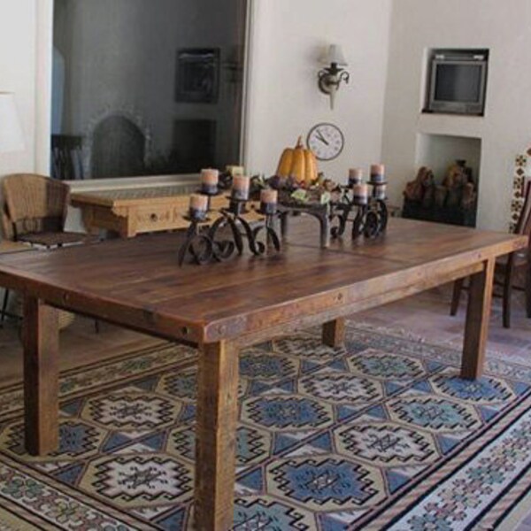 Rustic Dining Table - Etsy