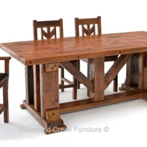 Windy Ranch Timber Frame Dining Table - Etsy