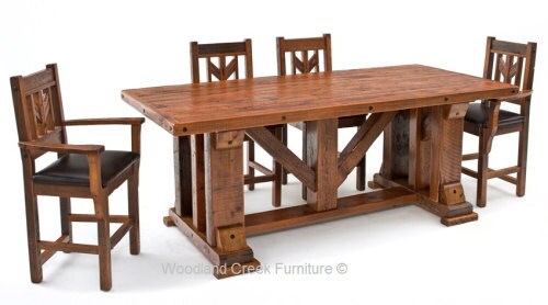 Timber Frame Farmhouse Dining Table - Etsy