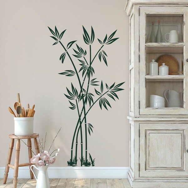 Bamboo Wall Decal - Etsy