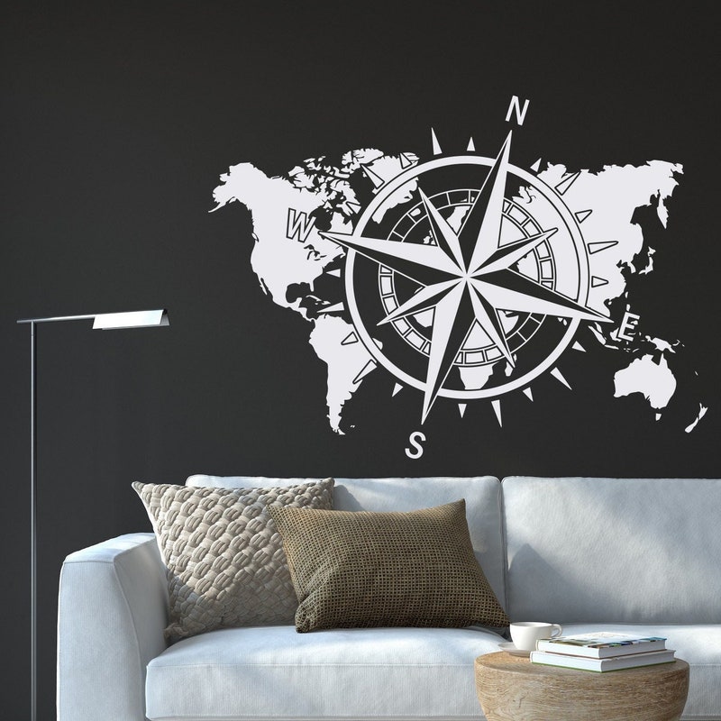 World Decal - Etsy