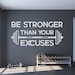 Gym Wall Decal: Motivational Fitness Centre Quote Decor F6 - Etsy