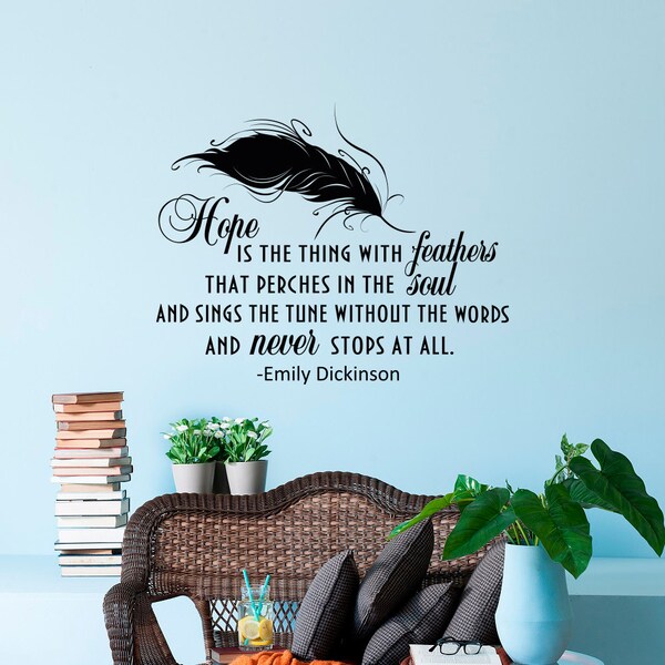Hope is the Thing With Feathers - Etsy