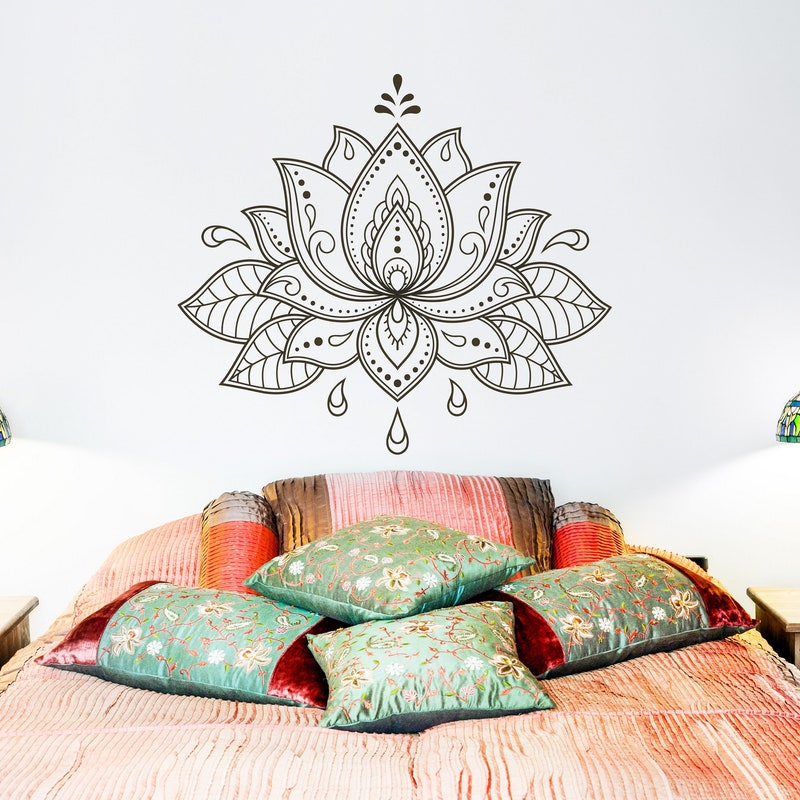 Lotus Wall Decal - Etsy