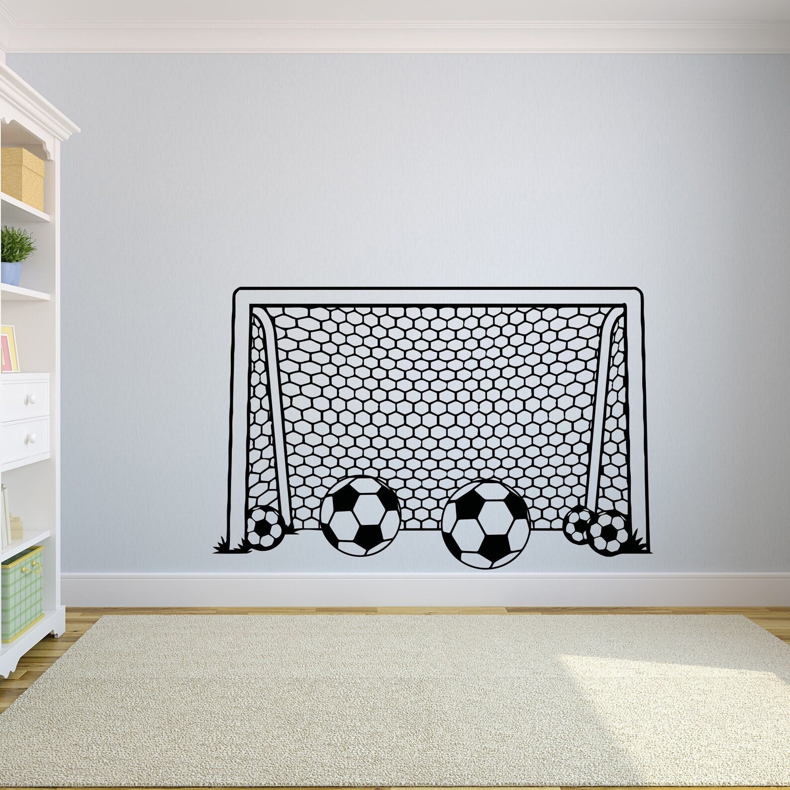 Soccer Goal Wall Decal: Sport Theme Vinyl Stickers Q164 - Etsy
