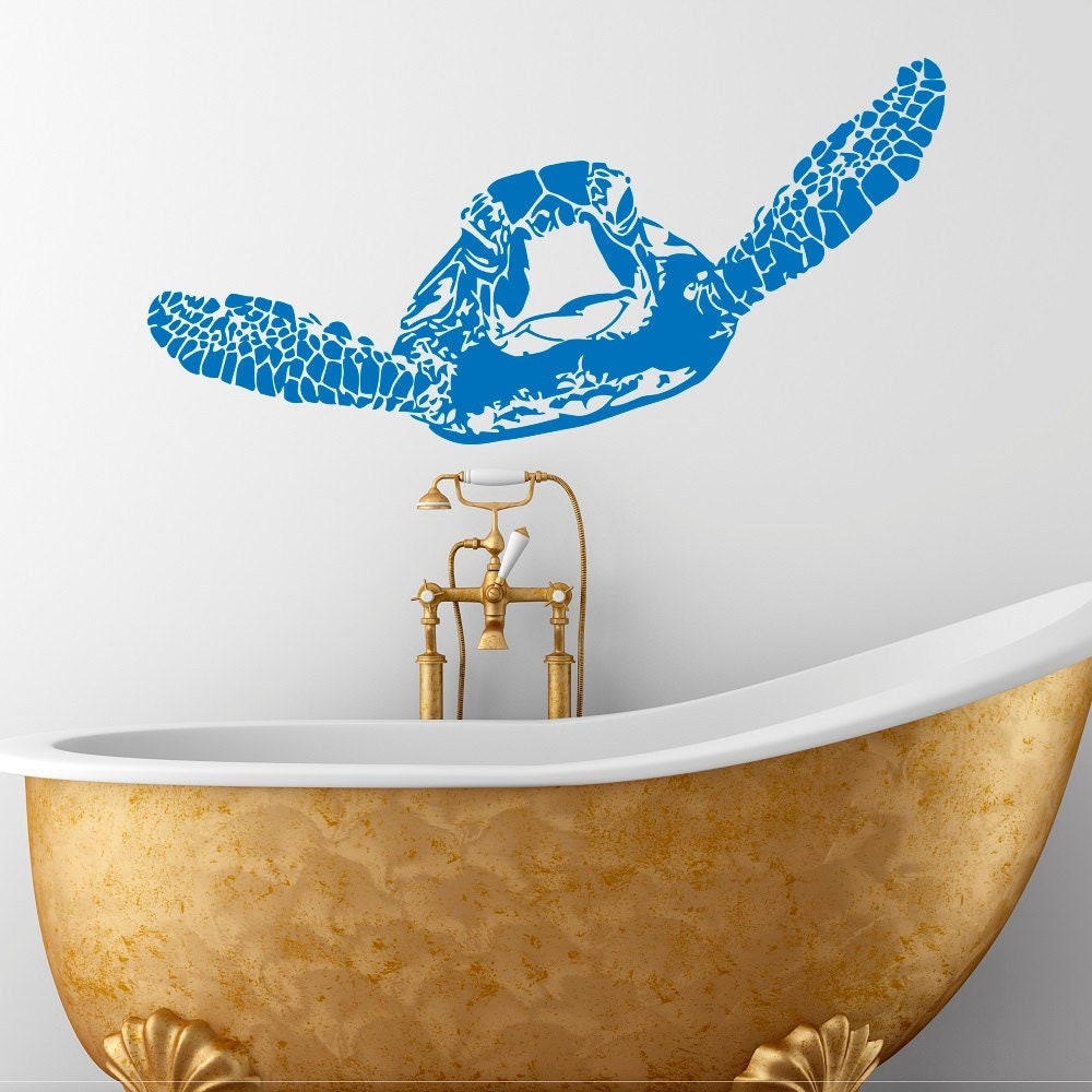 Wall Decal Turtle Sticker Sea Animals Tortoise Tortoiseshell - Etsy