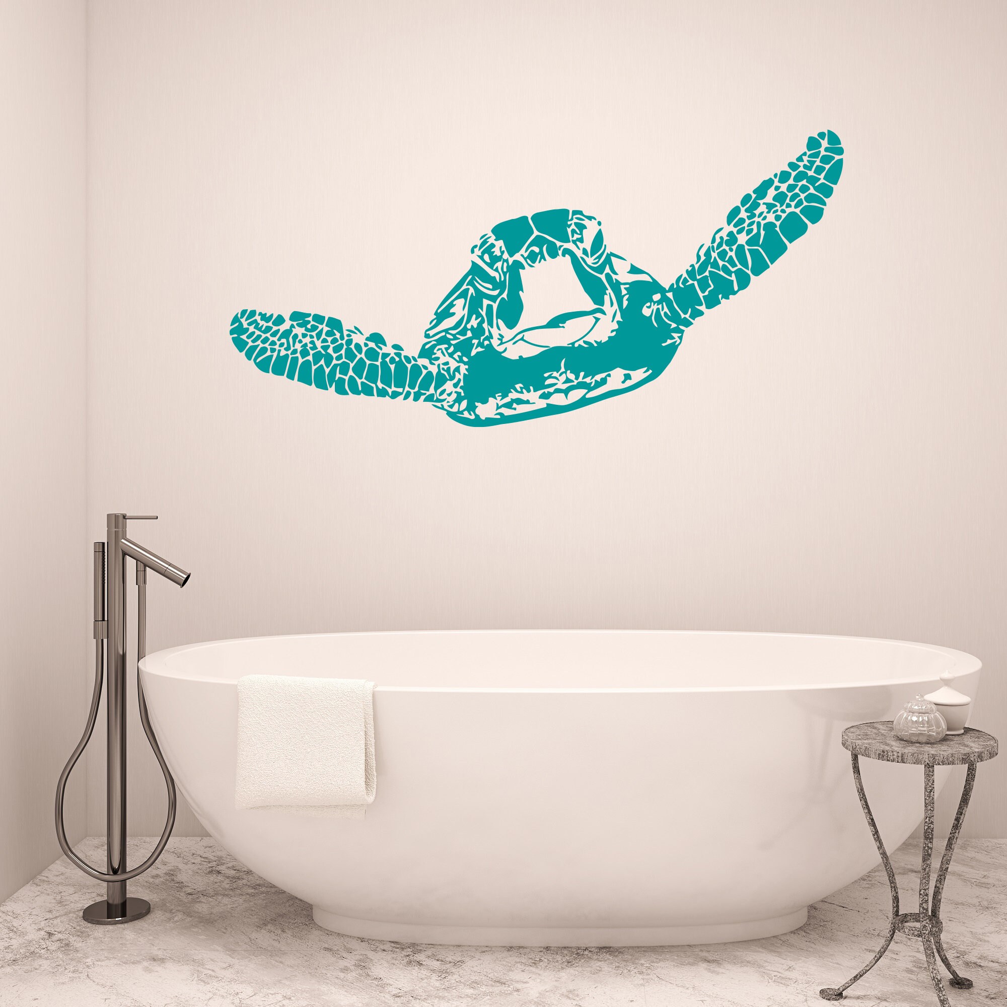 Wall Decal Turtle Sticker Sea Animals Tortoise Tortoiseshell - Etsy