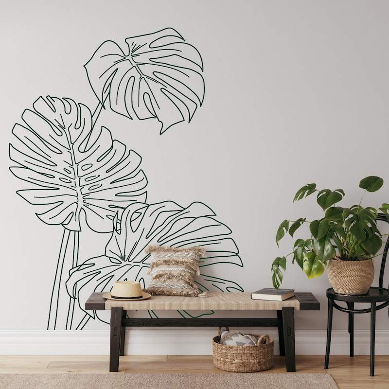 Plant Wall Decals - Etsy
