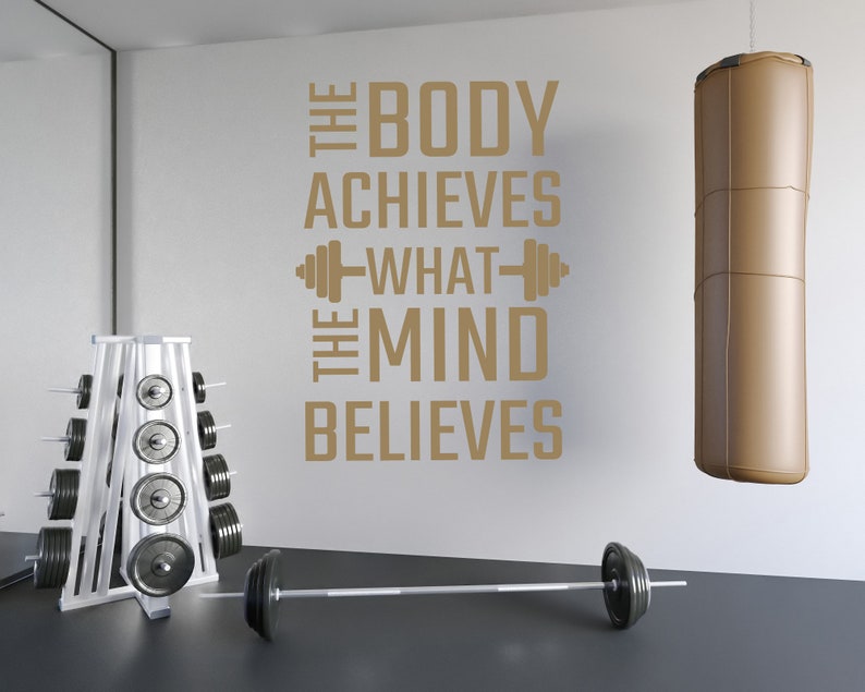 Motivational Sports Quote Vinyl Decal: Gym Wall Art F49 - Etsy