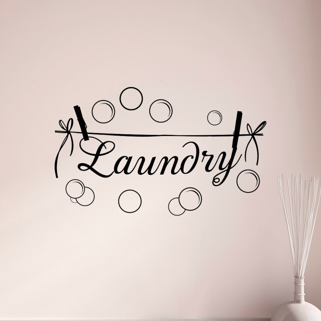 Laundry Room Wall Decal: Modern Home Decor Q283 - Etsy