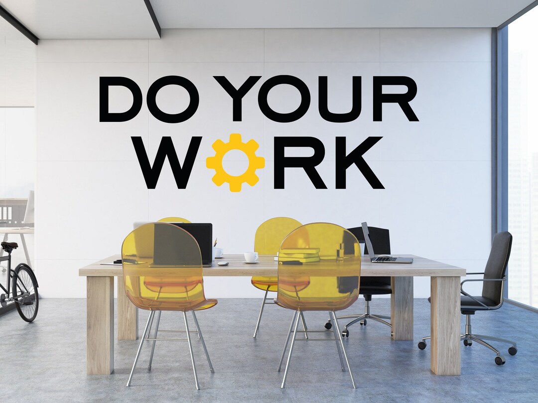 Do Your Work Teamwork Wall Decal Quote: Vinyl Lettering for Conference ...